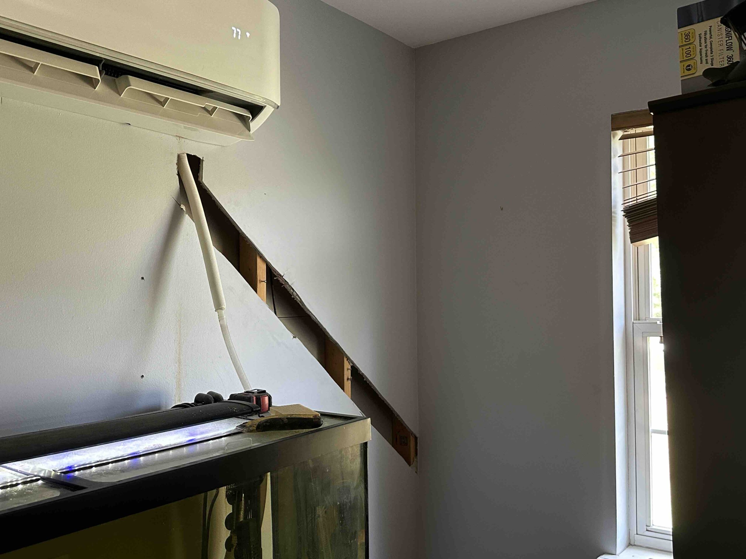 Importance Of Mini Split Interior Wall Drain Line